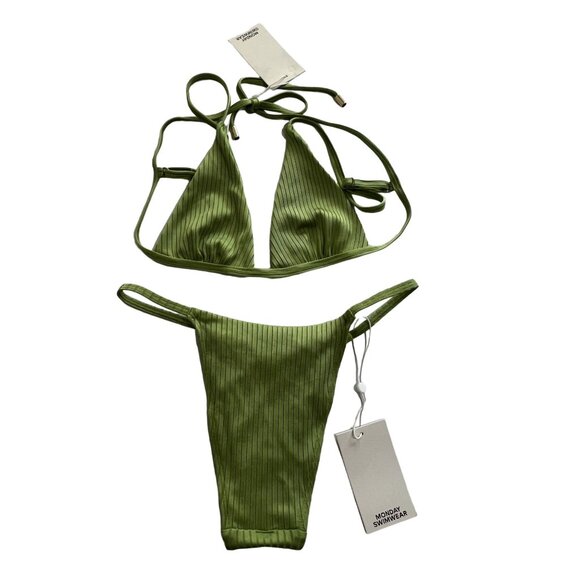 Monday Swimwear | Swim | Monday Swimwear Barbados Bikini In Pear Wide ...